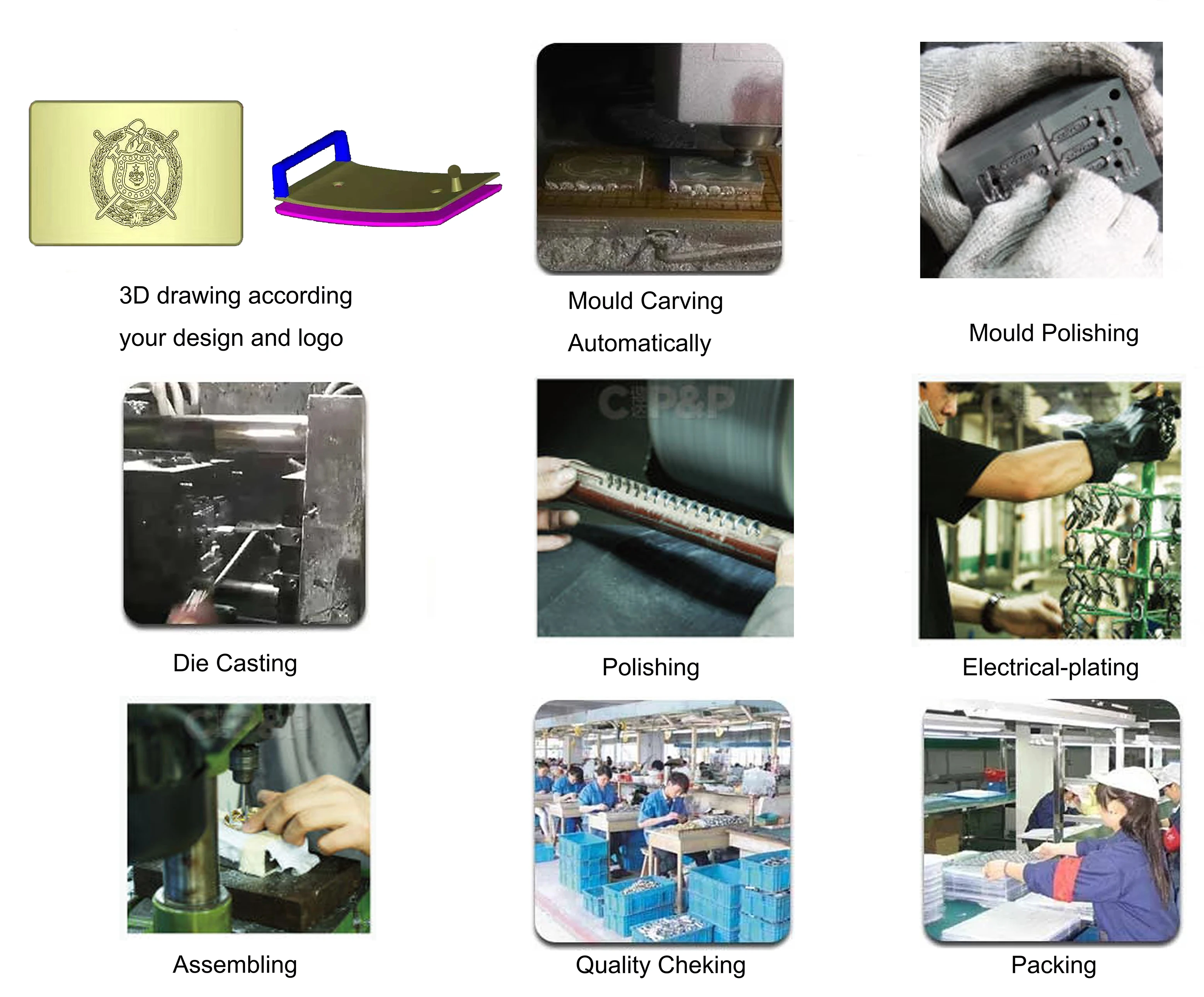 New Fashion Logo Brass Buckles Adjustable Clip Blank Stainless Steel ...