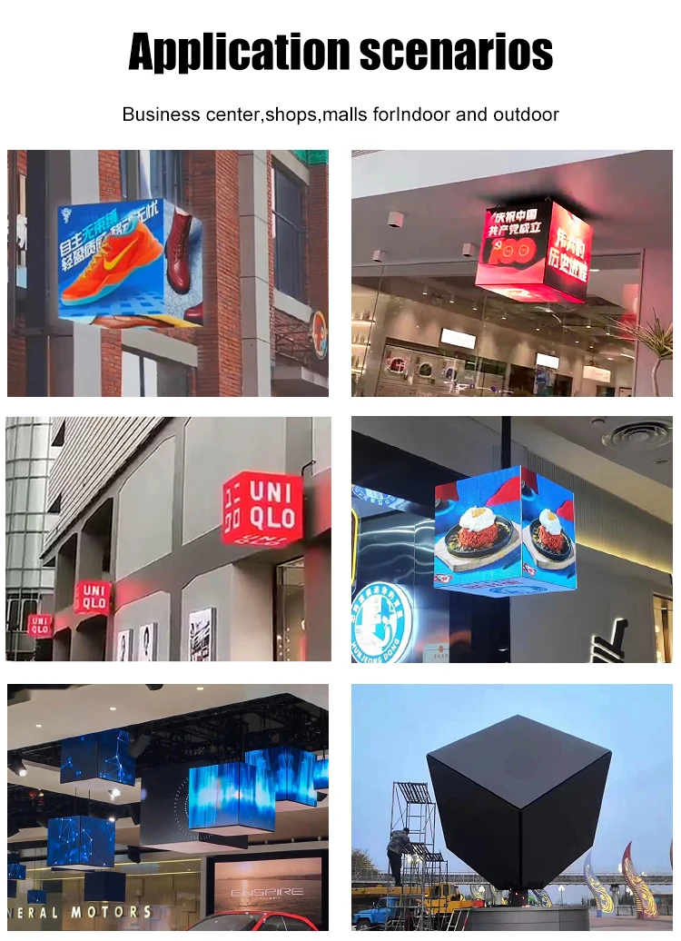 4/5 Faces Outdoor LED Full Color Rubik's Cube Screen P 2.5