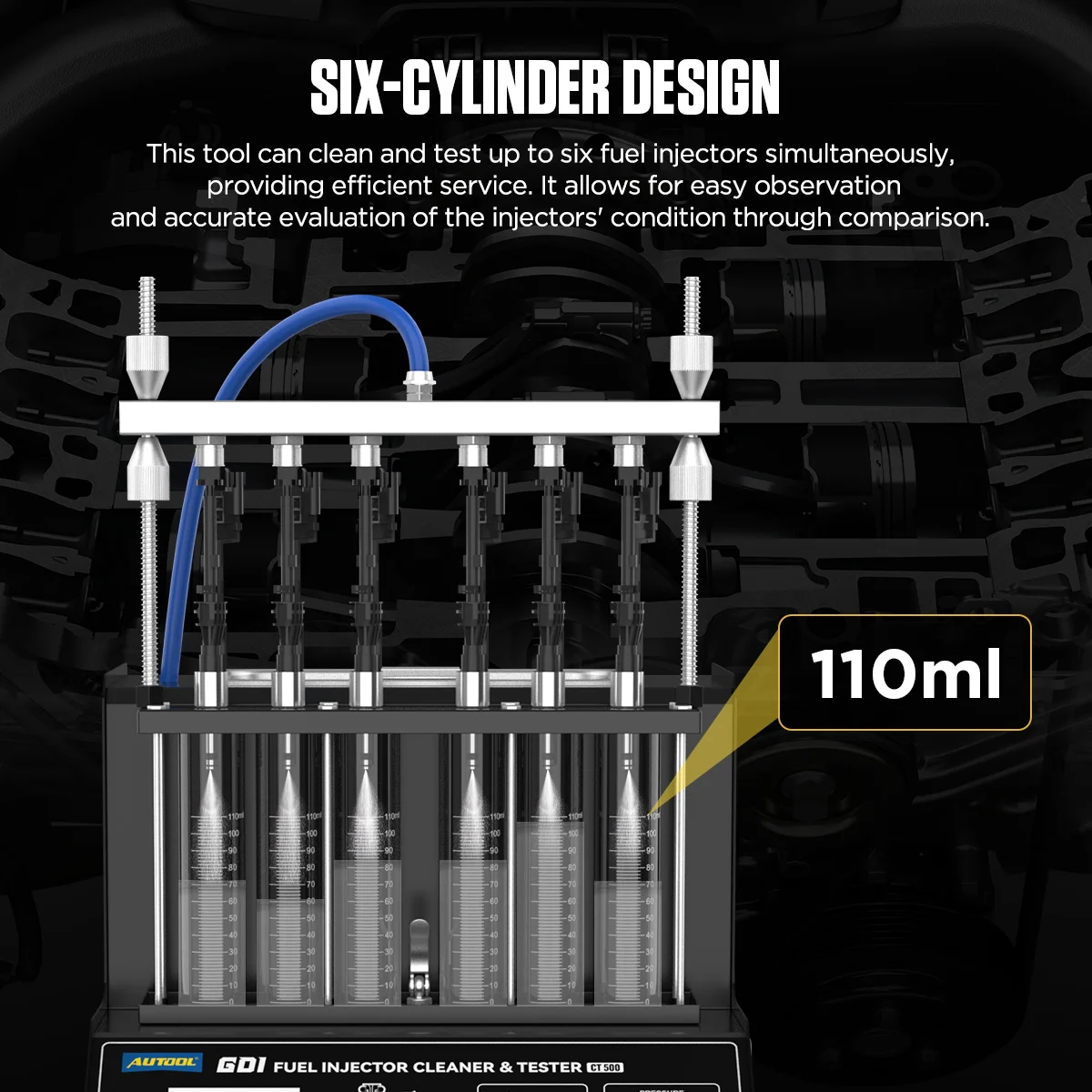 Updated Factory Oem Autool Ct500 Gdi 6 Cylinder Ultrasonic Injector ...