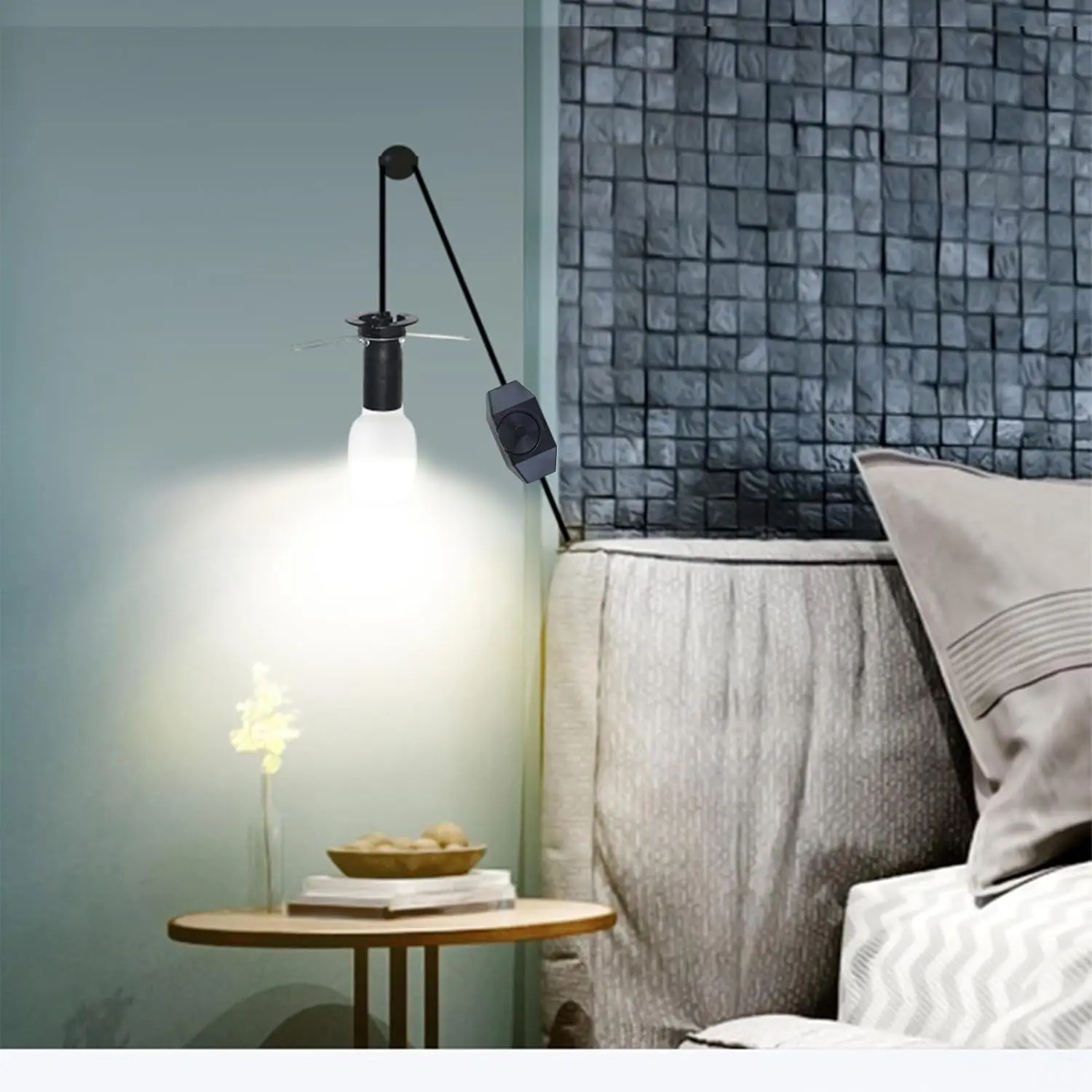 Ceiling Pendant Light Fitting,E27 Screw Lamp Holder With Dimmer Switch ...