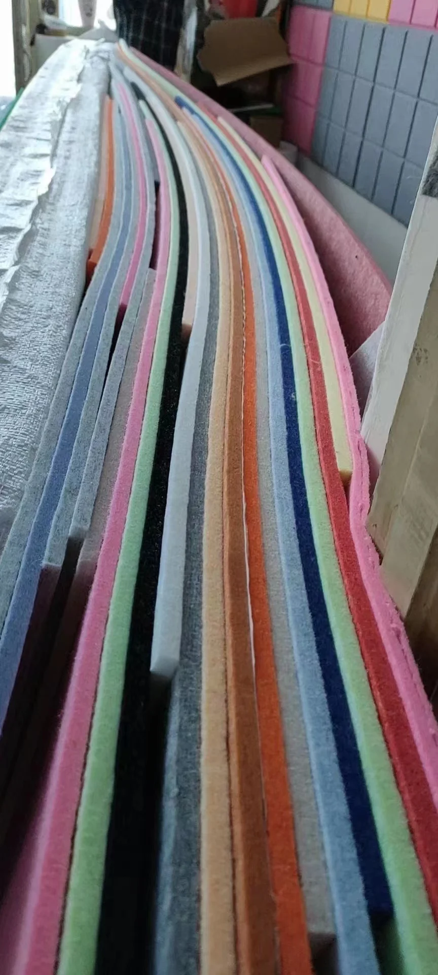 White High Density Felt Polyester Sound Proof Padding, Hexagon Self ...