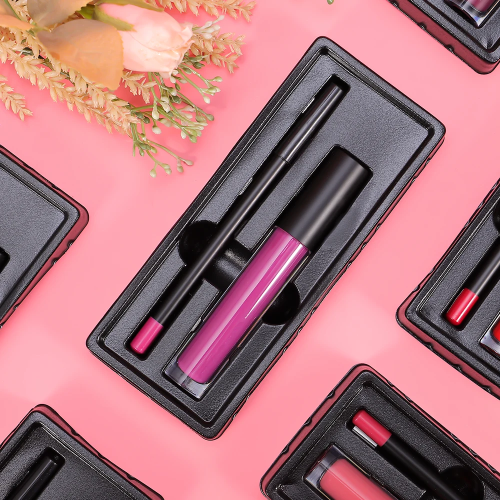Wholesale Lips Cosmetics Set Private Label Waterproof Matte Lip Liner ...