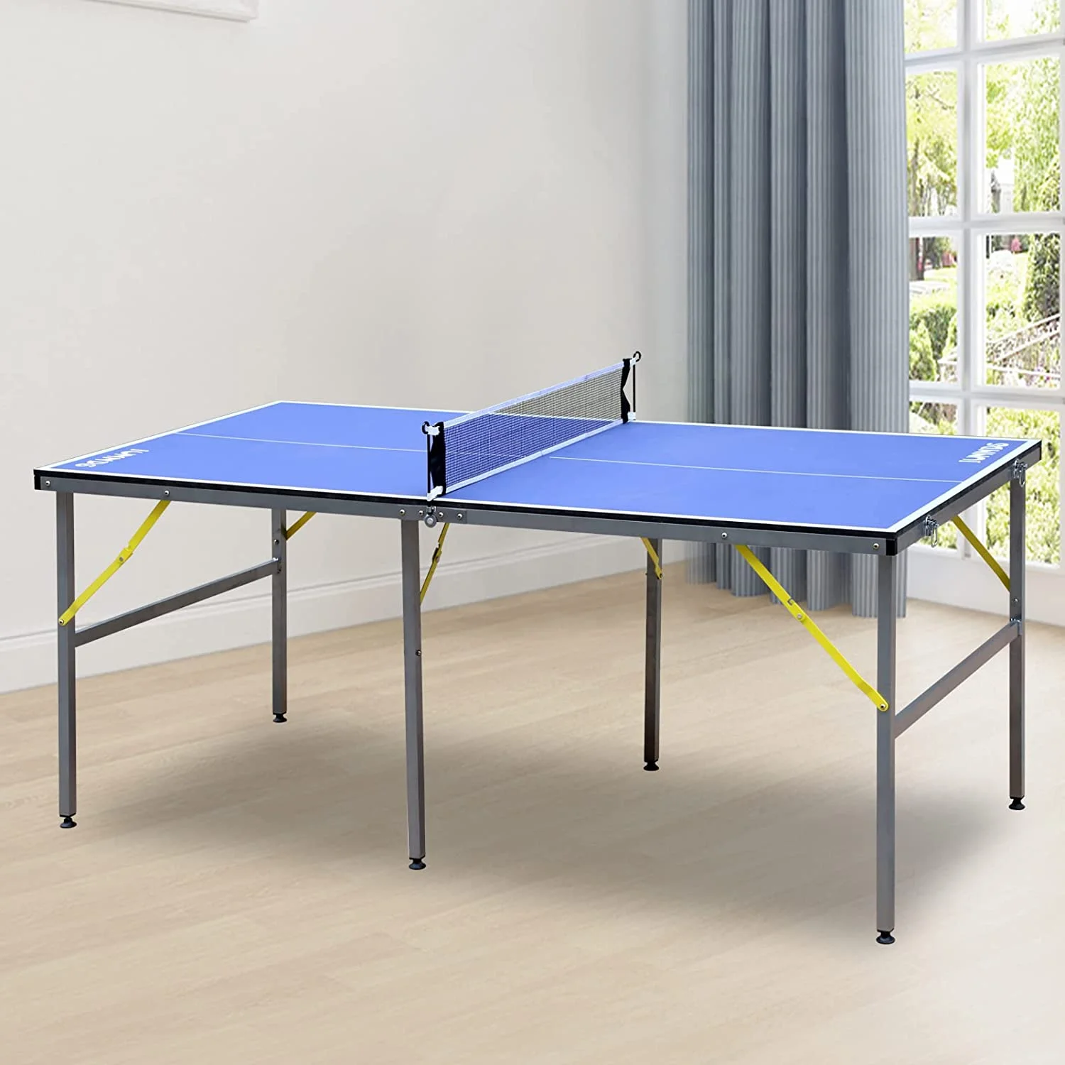 6x3ft Mid-size Table Tennis Tables - Indoor/outdoor Portable Ping Pong ...