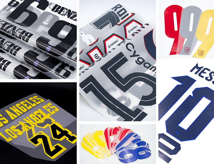 Dtf Transfer Name And Numbers For Soccer Jersey Heat Press Numbers ...