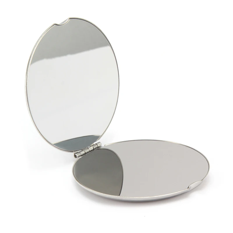 Custom LOGO Stainless Steel Compact Mirrors - Durable & Portable