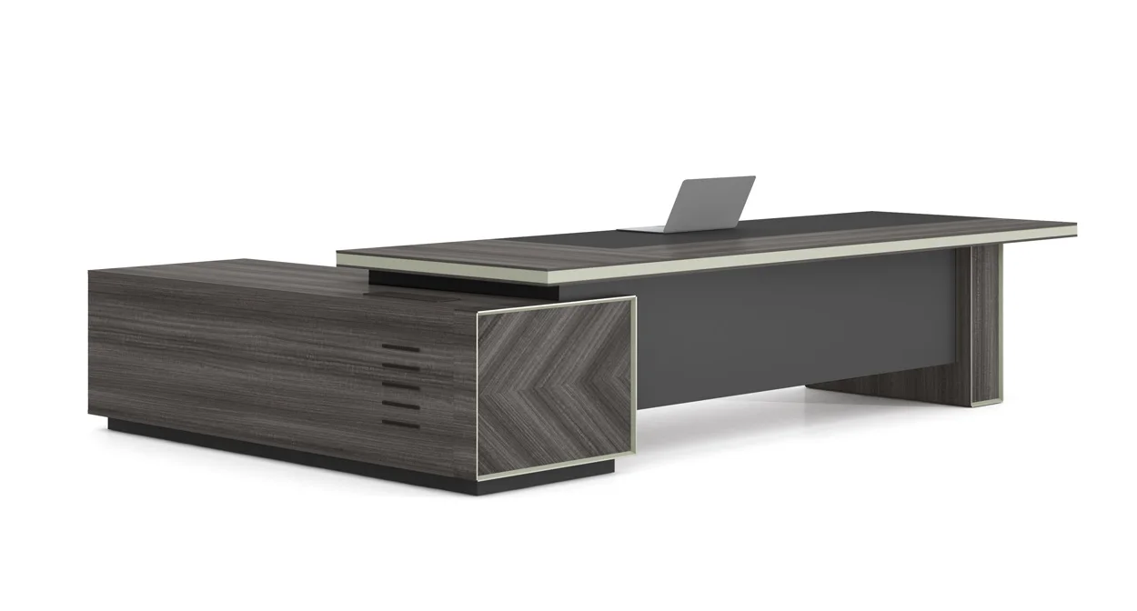 Simple Style Office Reception Table With Cabinet Executive Boss Tables ...