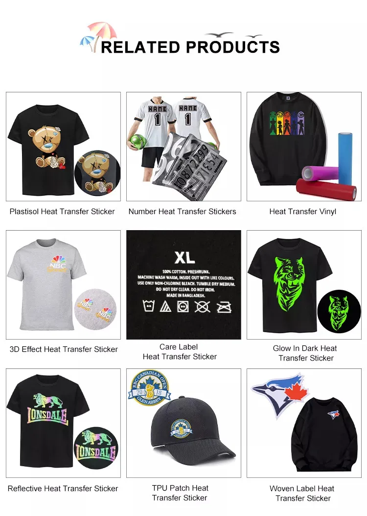 Custom Screen Printing Ready To Heat Press Transfers Stickers Iron On ...