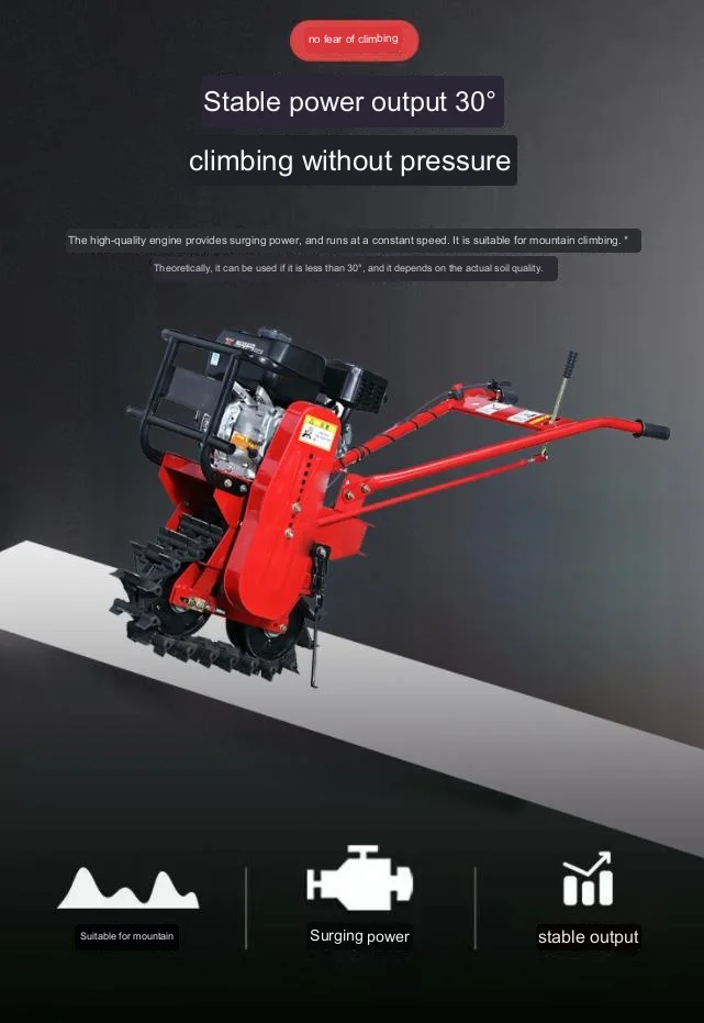 Diesel Push Chain Crawler Cultivator Orchard Ditching Fertilization ...