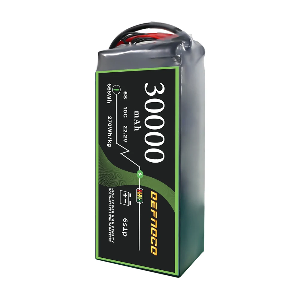Defnoco 6s 30000mah High Density Semi Solid Lithium Ion Battery Lipo Battery For Uav Drone High ...