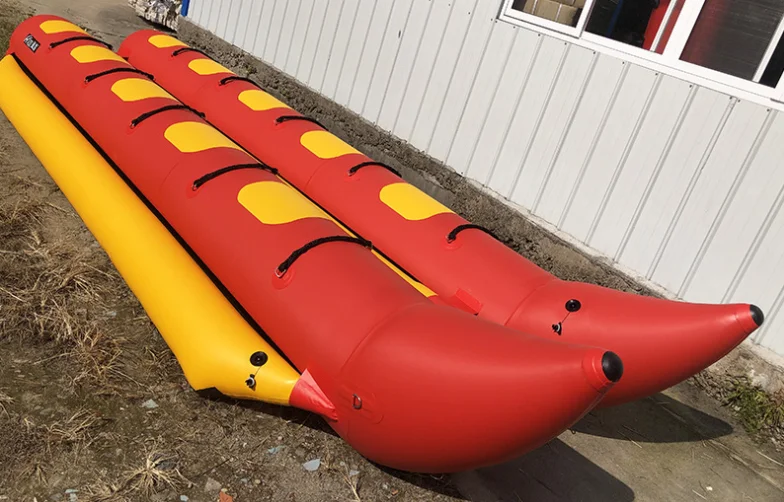 6 Seat Inflatable Banana Boat Water Sport Game Tube 0.6Mm Pvc Banana ...