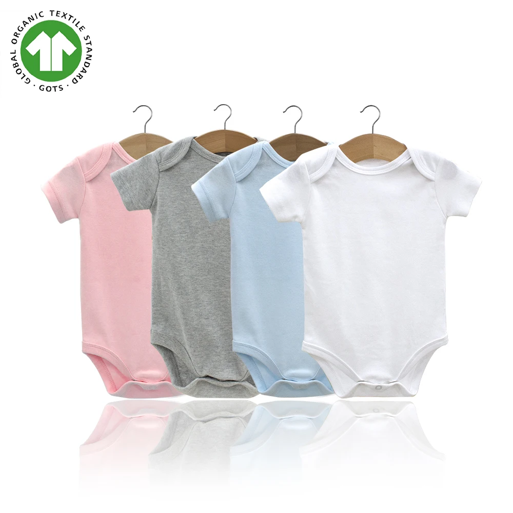 Wholesale 100% Organic Cotton Gots Certified Blue Pink Gray White ...