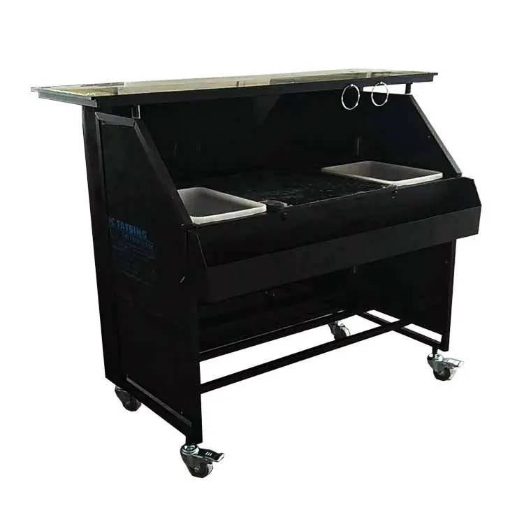 Meja Bar Portable - Modern Aluminum Portable Bar Counter