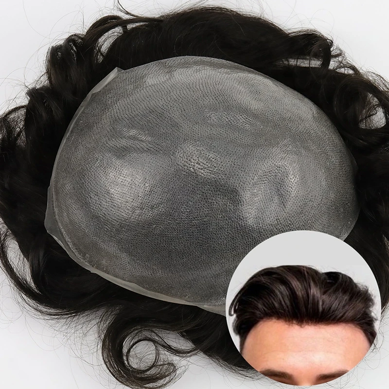 Ultra Thin Skin 0810mm Toupees - Natural Men's Hair Replacement