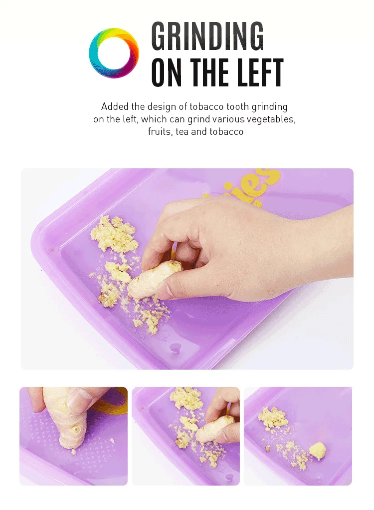 Acrylic Plastic Rolling Tray with LED Light - Modern Smoking Set