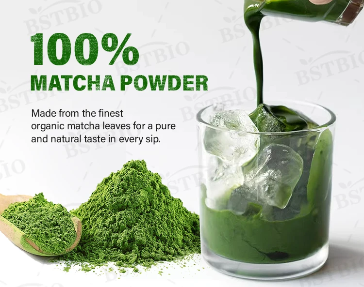 BSTBIO Water Bottle Cap Pod with Matcha Green Tea Powder for Drink 2g ...