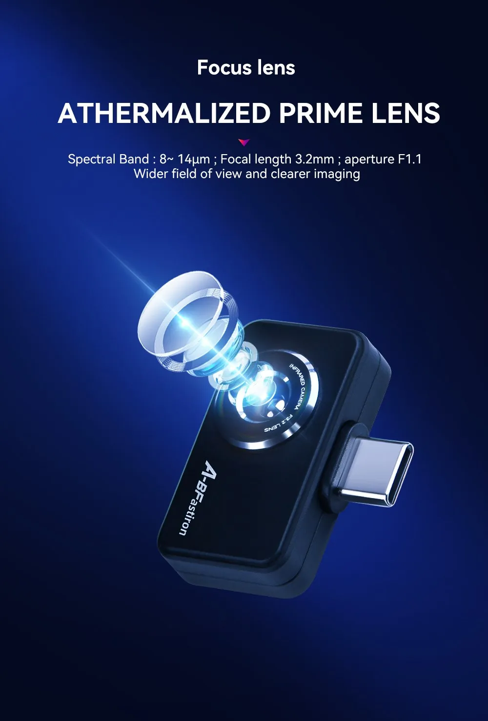 A-bf Rx-450 Thermal Imaging Camera For Mobile Phone Type C Infrared ...