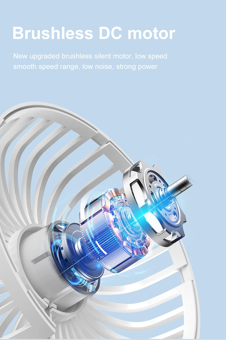 Portable Handheld Fan - Long Endurance Rechargeable Cooling