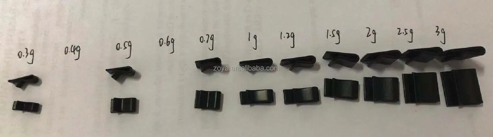 Axial Flow Type Balancing Clip Black Powder Coating Balancing Pin For ...