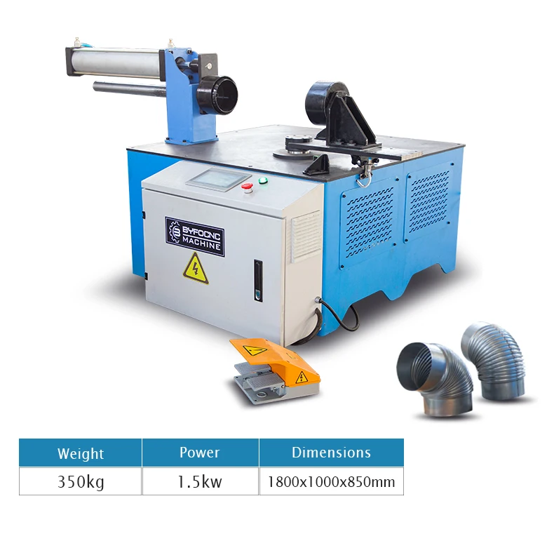 Hvac Duct Former Machine Corrugated Elbow Machine Metal Ventilation ...