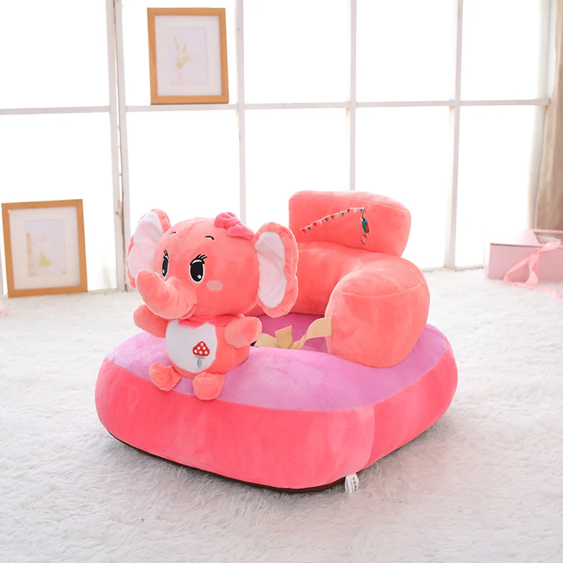 Cute Cartoon Lazy Sofa Plush Foldable Kids Sofa Backrest Armchair For ...
