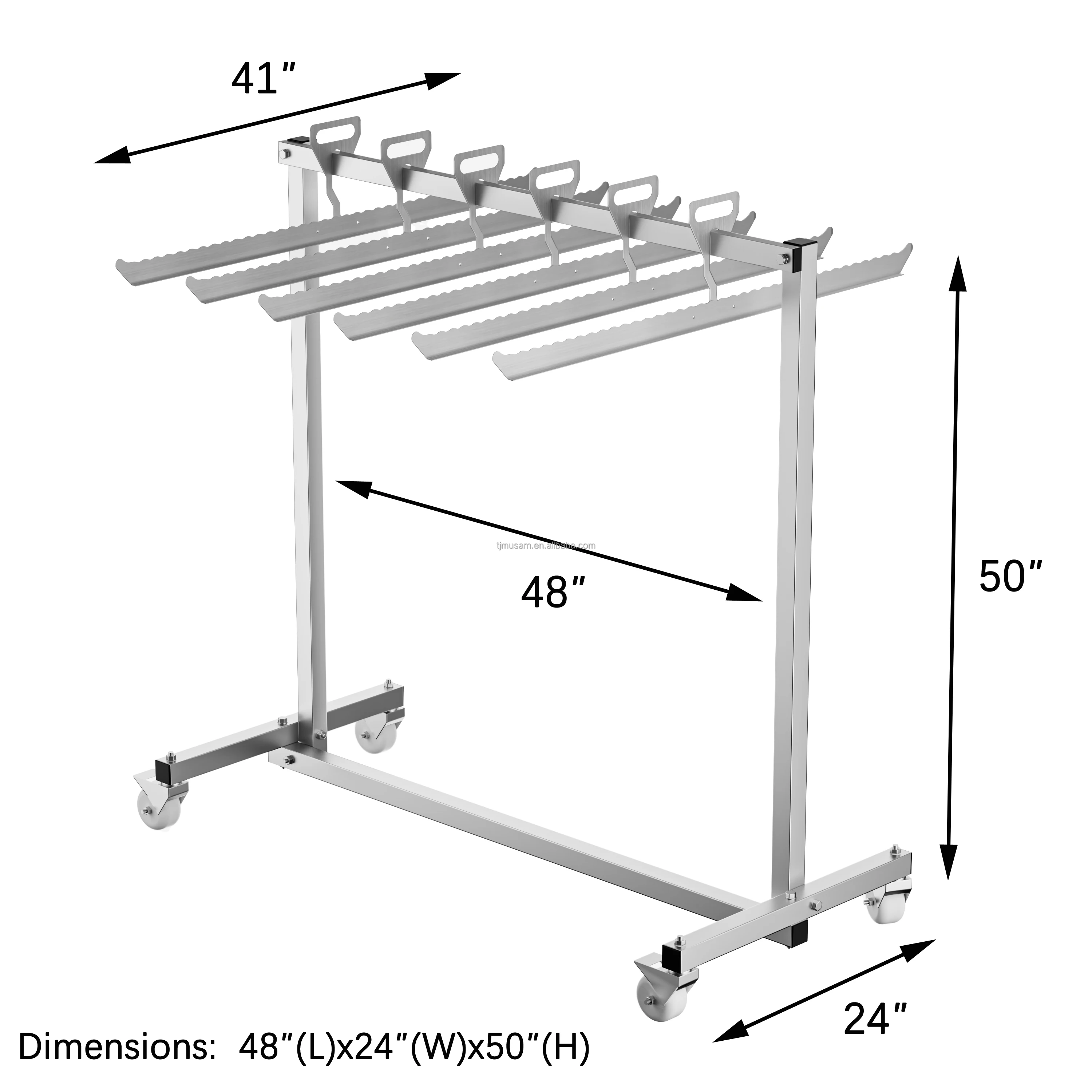 Mobile Rolling Harvest Rack For Dry Room - Buy Rolling Harvest Rack ...