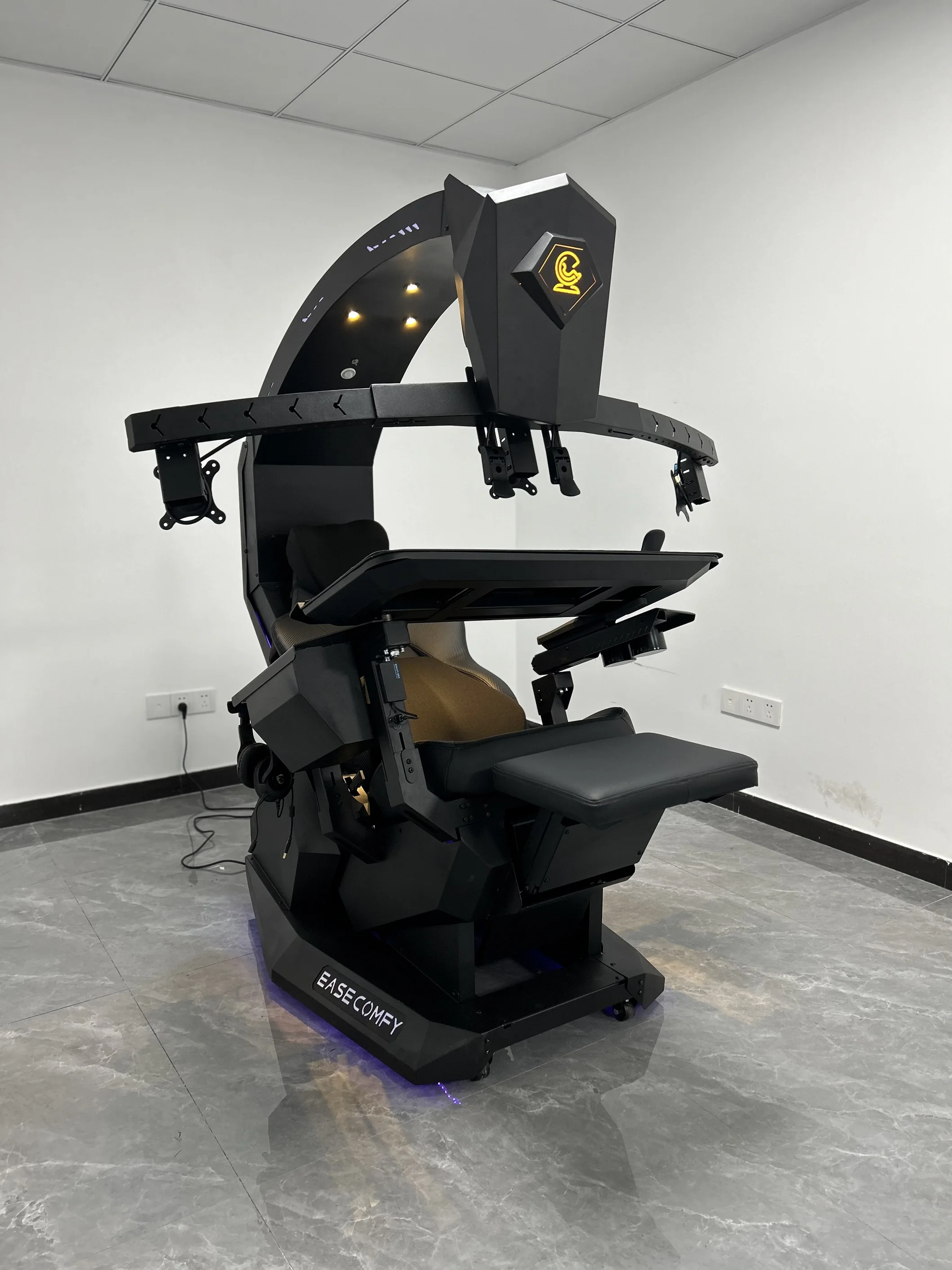 T2 Ease Comfy Ergonomic Zero Gravity Recline Chair Cockpit Adjustable Distance Support Multi ...