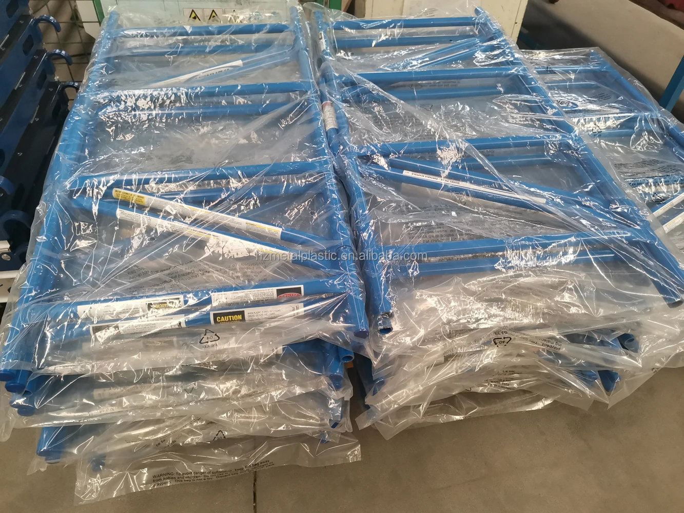 Multi-use Mini Scaffold Portable 4 Step Ladder Rolling Metal Work ...