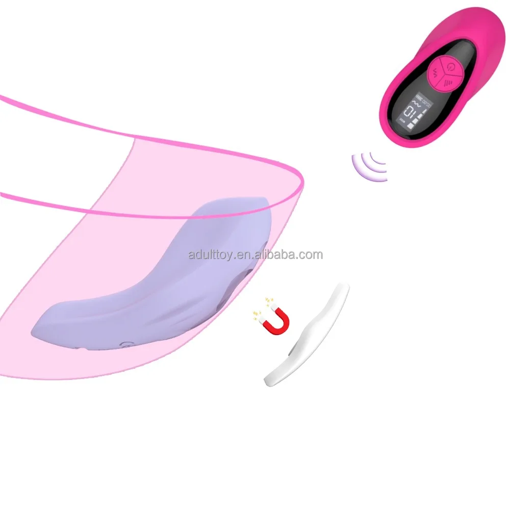 Full Liquid Silicone Digital Powerful Vibrating Butterfly Panty Vibrator Remote Sex Toys For ...