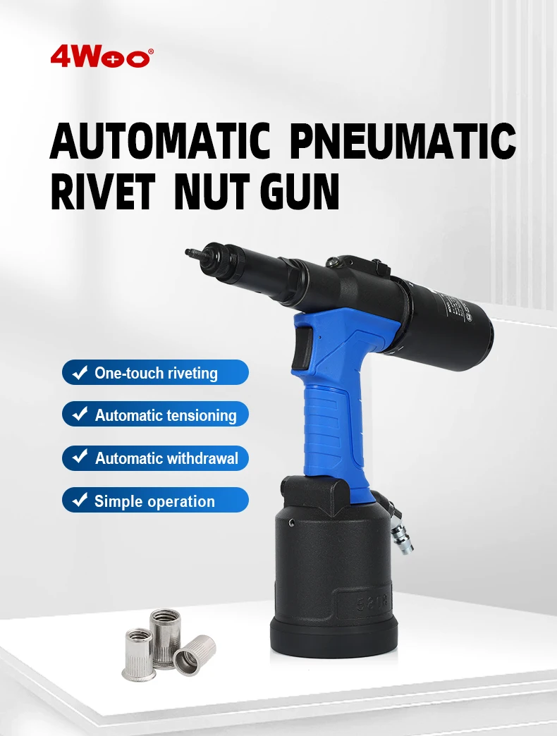 RL-5308 Pneumatic Hydraulic Rivet Nut Gun - M3-M8 Tool