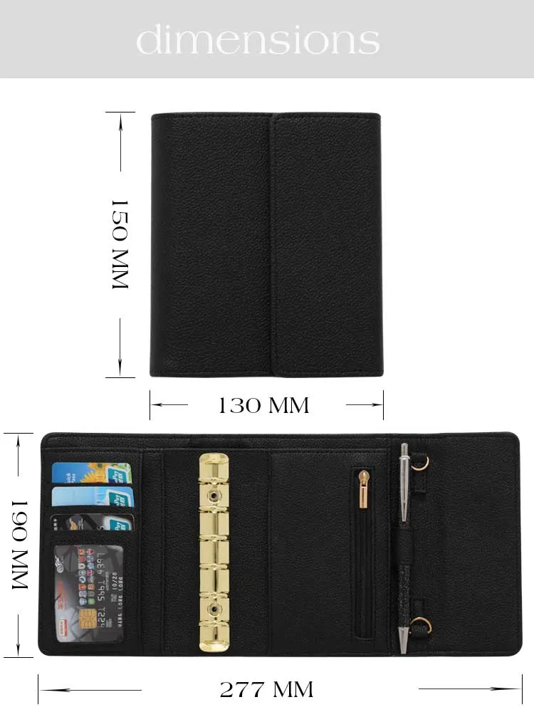 Etsy New A7 Ring Binder Cash Wallet As Clutches for Women / Cash Binder ...