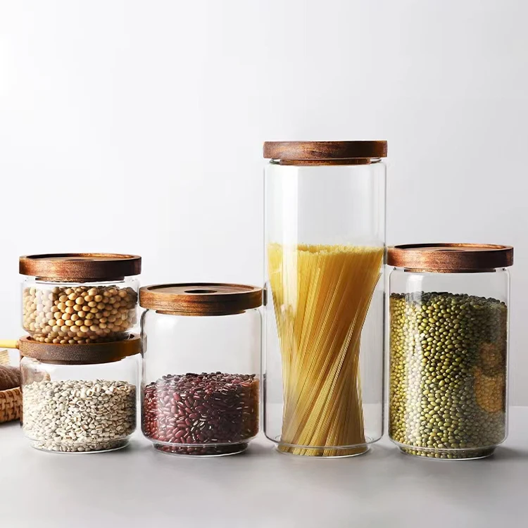 Wholesale Unique High Borosilicate Glass Container Tea Jam Pudding Jars ...