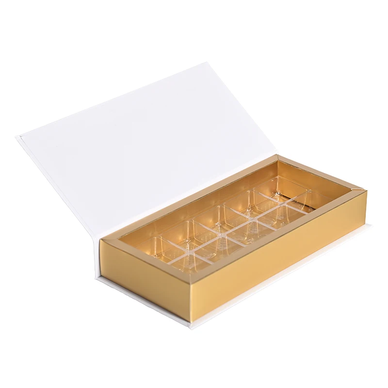 Chocolate Gift Box Luxury Food Packaging Box Gold With Insert/Fancy ...
