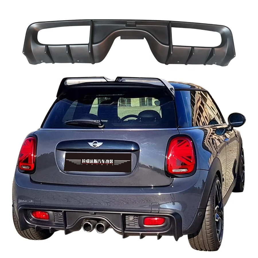 Mini Cooper S Rear Diffuser with F55 F56 F57 Lip Splitters and Bumper ...