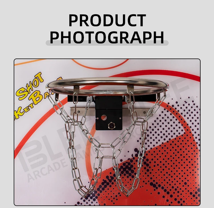 Hot Indoor Electric Push Basketball Arcade Machine Simulator