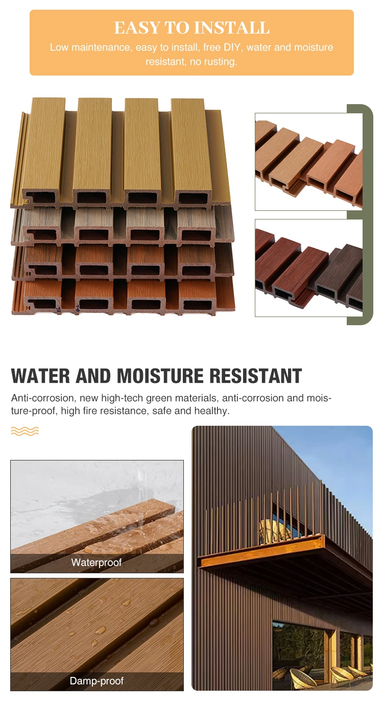 Exterior/interior Siding Cladding Fluted Pvc Pared Wall Panels Boards ...