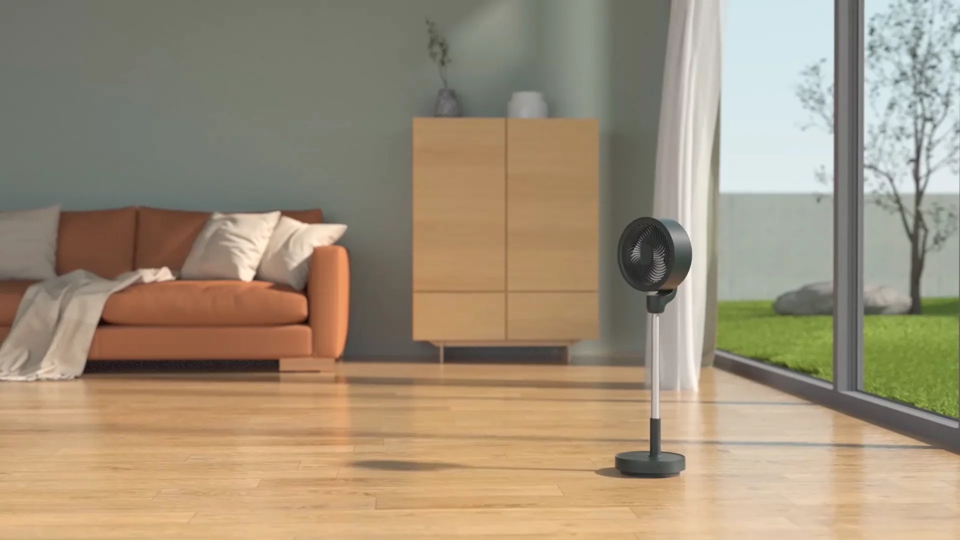 Customized Vertical Highly Retractable Floor Turbine Portable Air ...