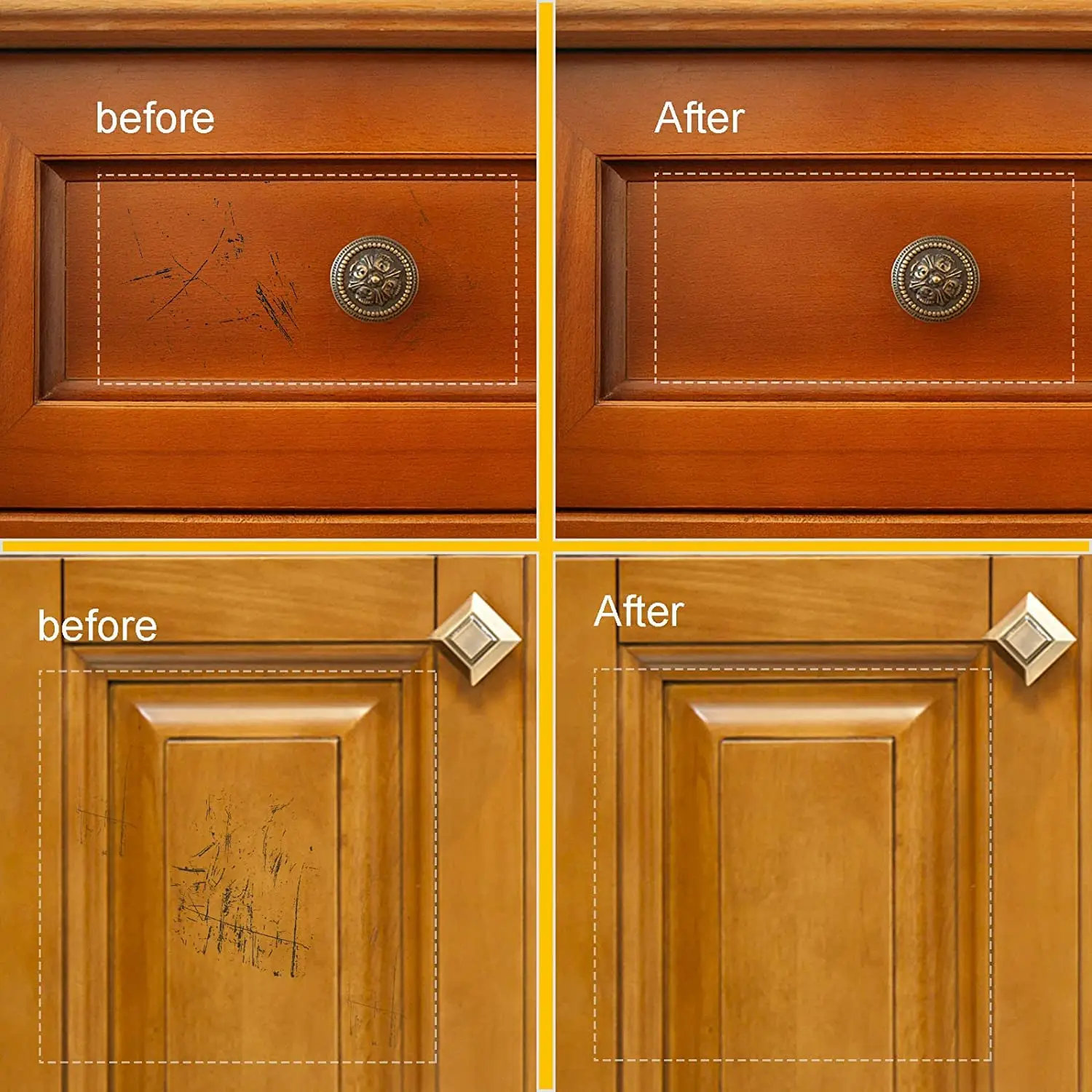 Touch up Wood Scratches with 11 Colors Repair Wax Sticks