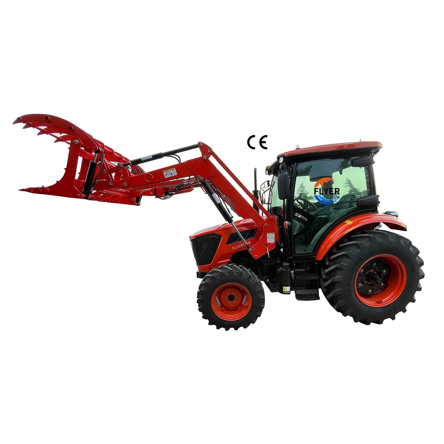 Farm Machine 75hp Tractor 4wd With Front End Loadedr For Agriculture ...