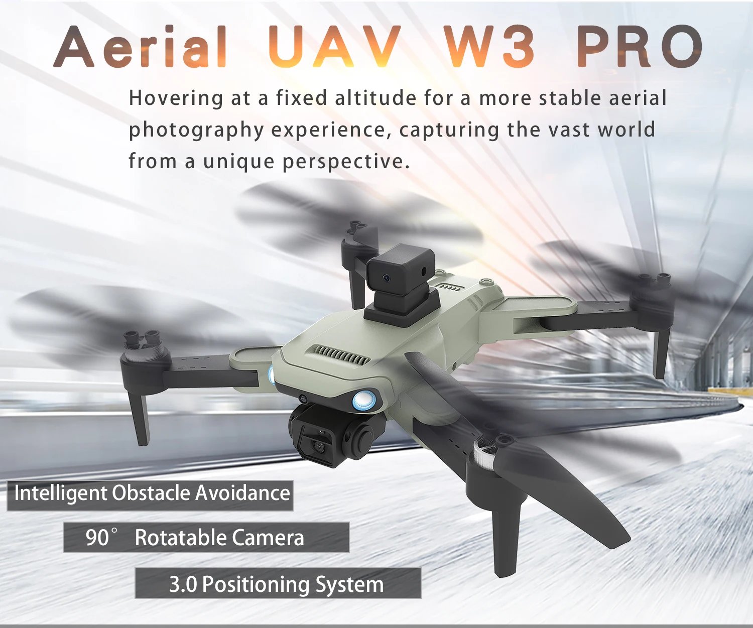 Chic tasarım HOSHI W3 PRO W3PRO Drone 4K kamera engel kaçınma ...