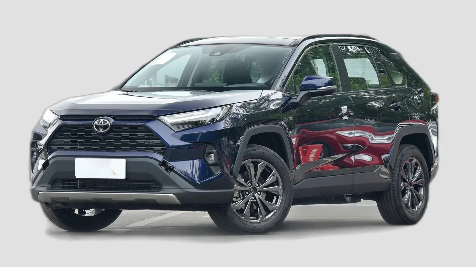 Toyota Rav-4 Compact Suv 2.5l Dual-engine Hev With Automatic Gear Box Light Dark Interior Fabric ...