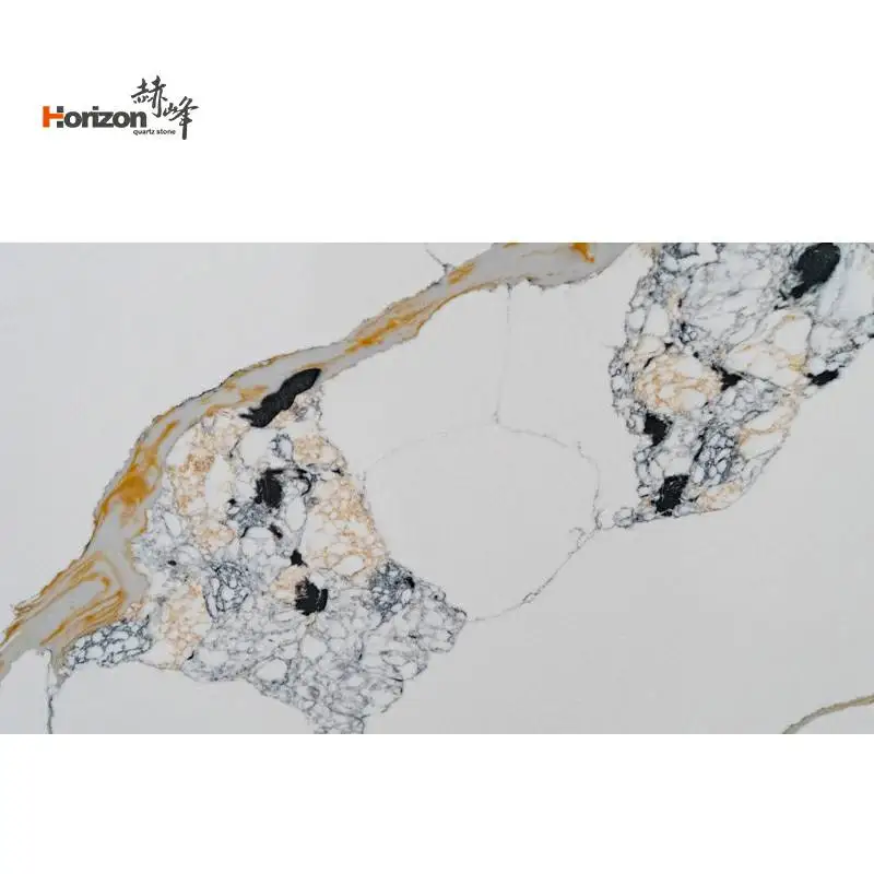 Horizon Calacatta Gold Snow White Quartz Countertop Quartz Slabs ...