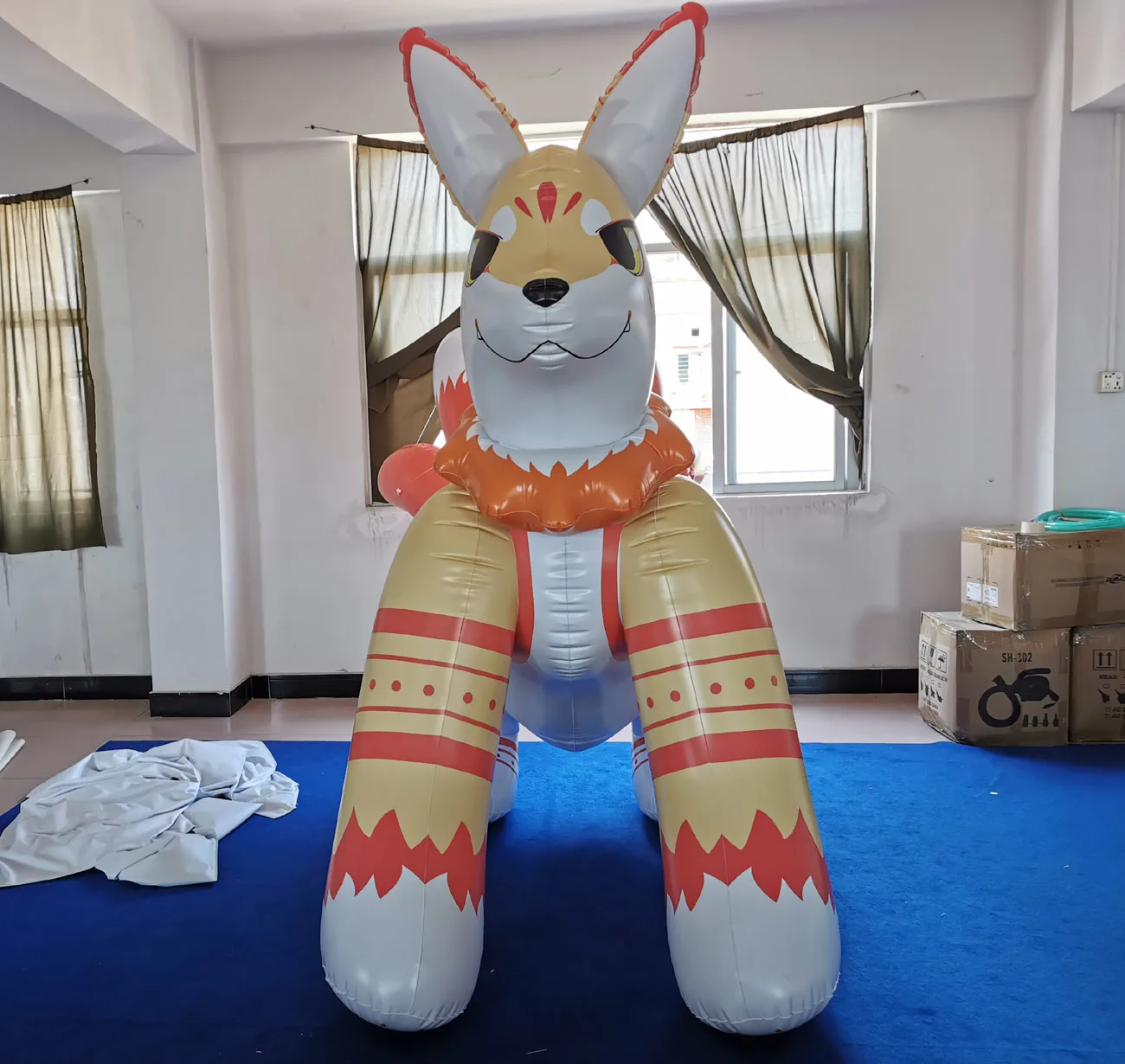 High Quality PVC Mascot Inflatable Foxes Cartoon