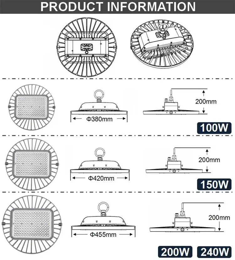 Ip65 Outdoor Warehouse High Bay Led Light 100w 200w Flood Light Led ...