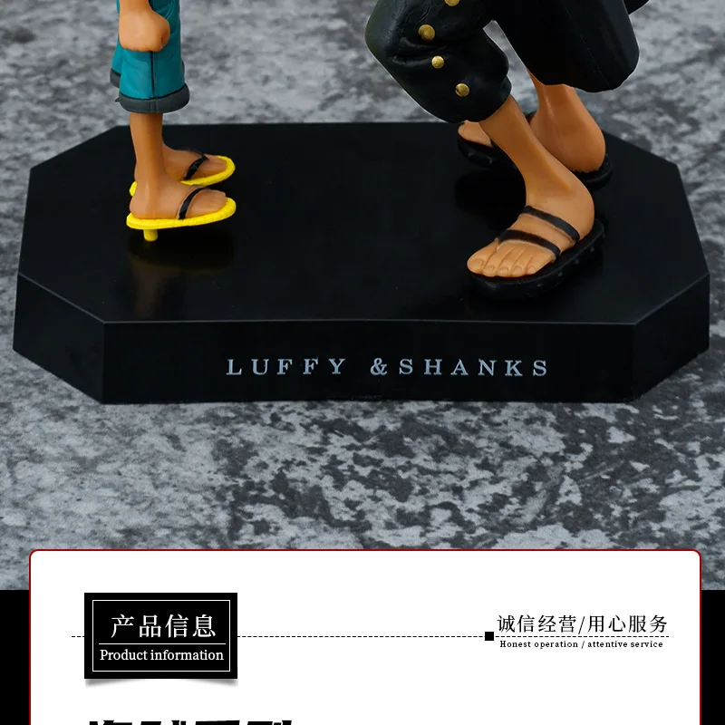 High Quality 400g Japanese Cartoon Movie One Pieces Luffy Shanks Figure ...
