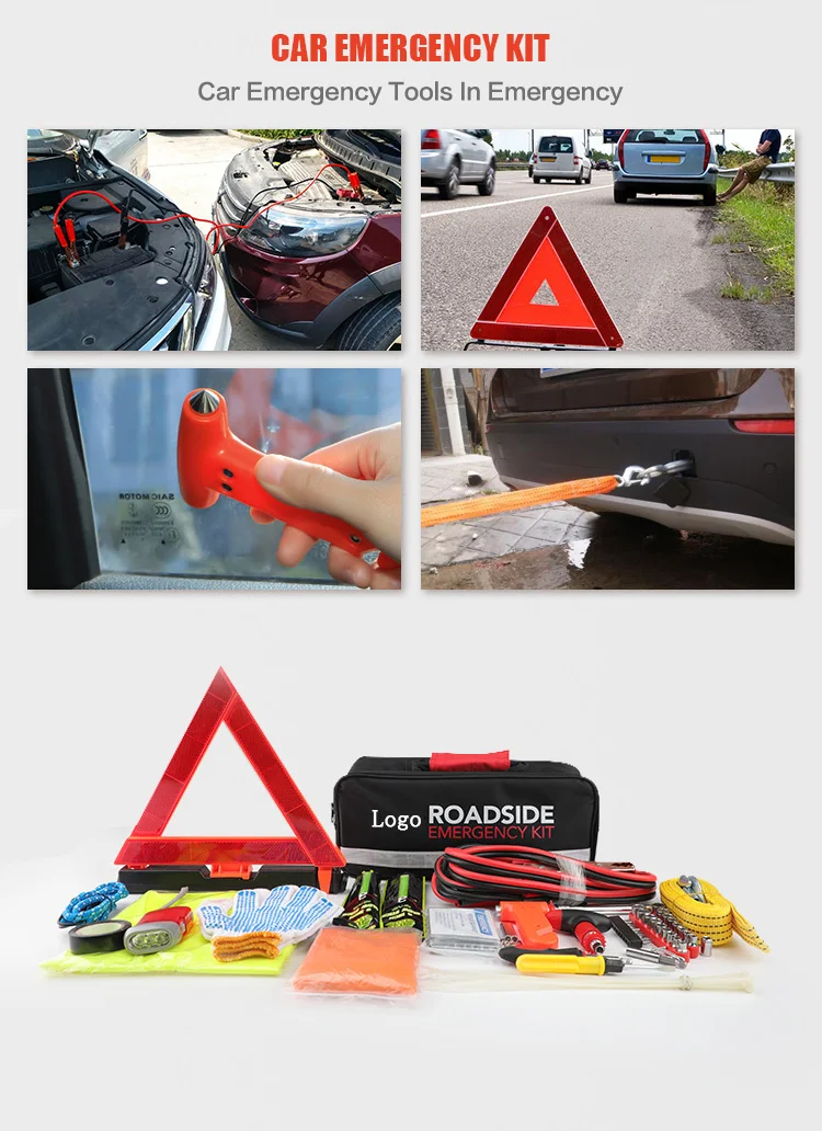 Risen Safety Tool Set - Complete Roadside Assistance Kit