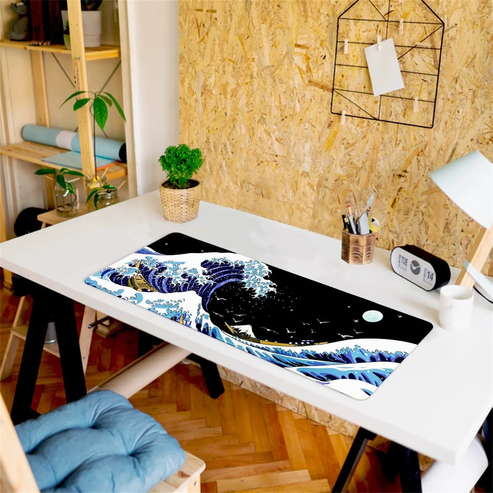 Factory Direct Custom Sea Wave Big Mouse Pad Non Slip Neoprene Anime ...