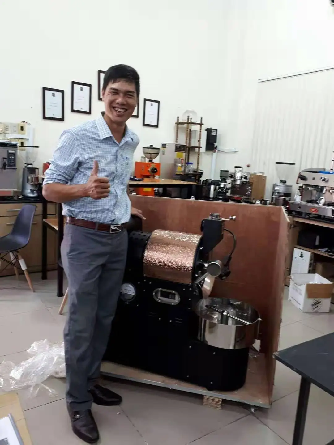 Wintop 1kg 1.5kg 2kg Small/home Commercial Electric Coffe Machine ...