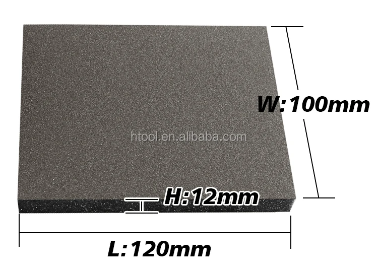 High Density Sponge Sanding Block 120# Wet Dry Sand Paper Brick Sanding ...