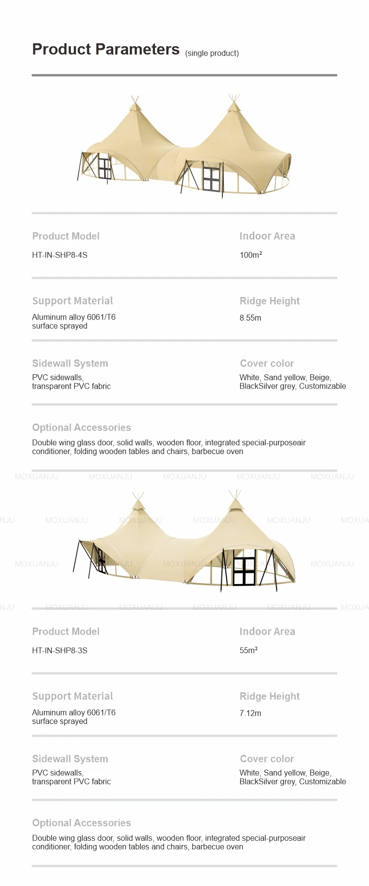 Outdoor Pyramid Teepee Tipi Indian Yurt Glamping Wedding Party Tent For ...