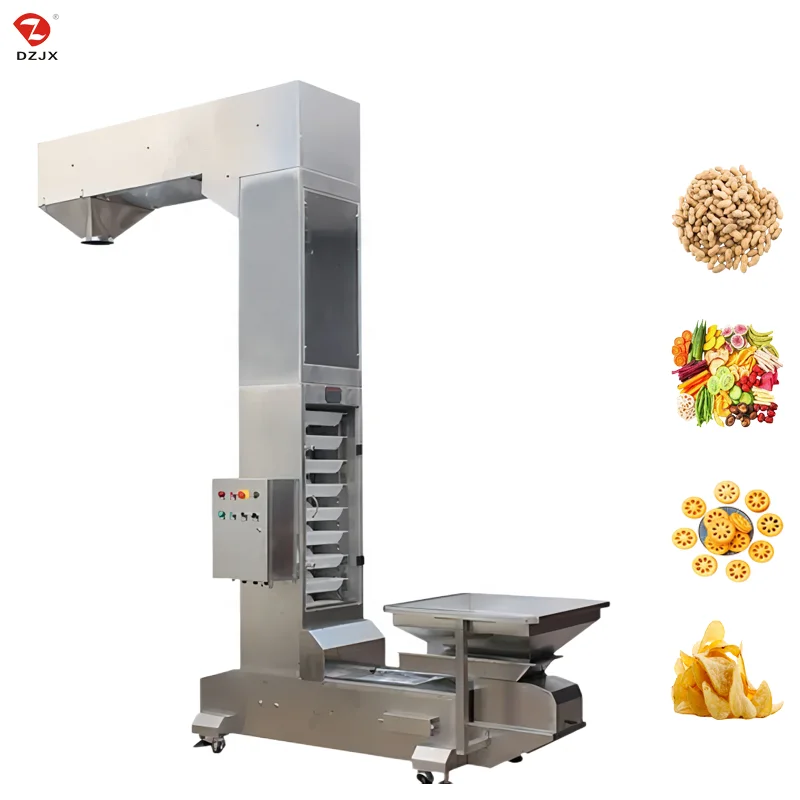Dzjx Industrial Z Vertical Lift Feeder Conveyor Peanut Granule Rubber ...